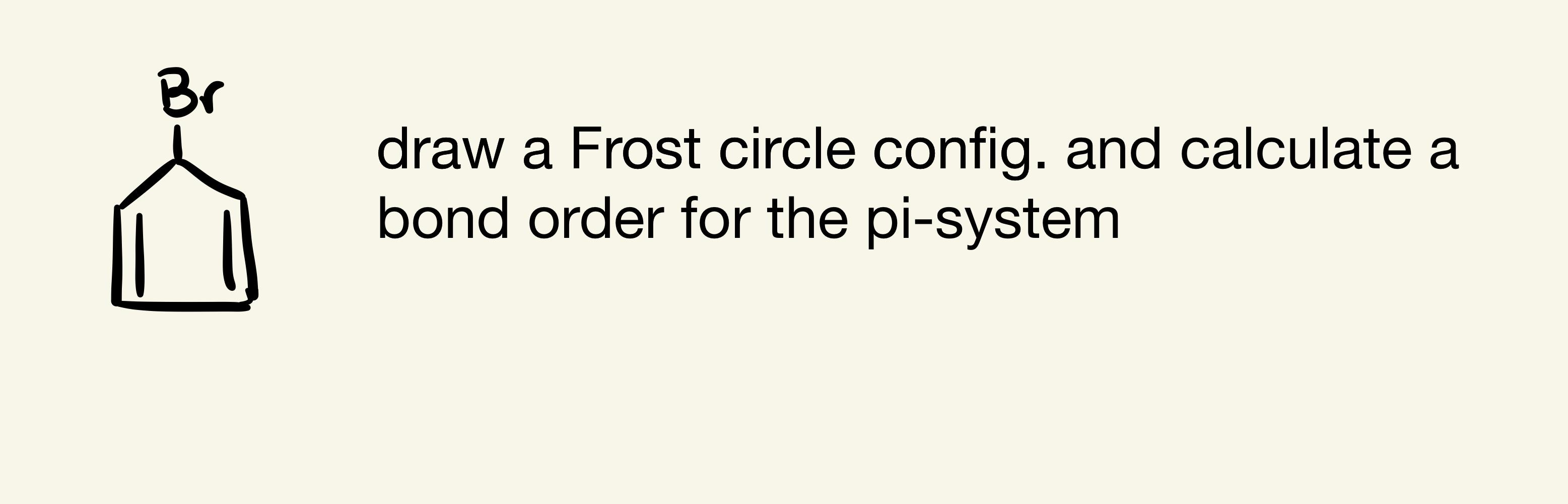 Solved Br draw a Frost circle config. and calculate a bond | Chegg.com