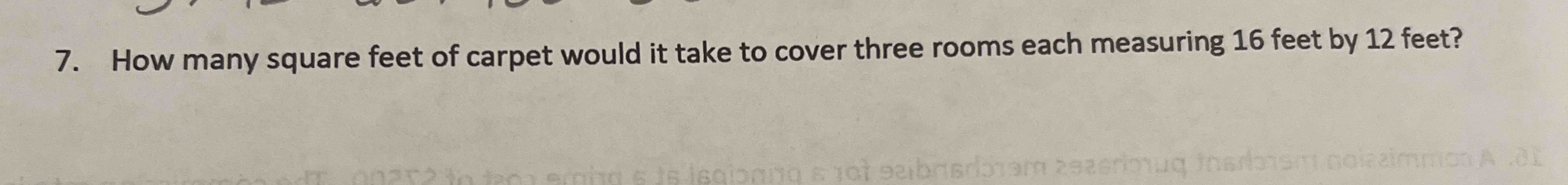 Solved How Many Square Feet Of Carpet Would It Take To Cover Chegg Solved How Many Square Feet Of Carpet Would It Take To Cover Chegg