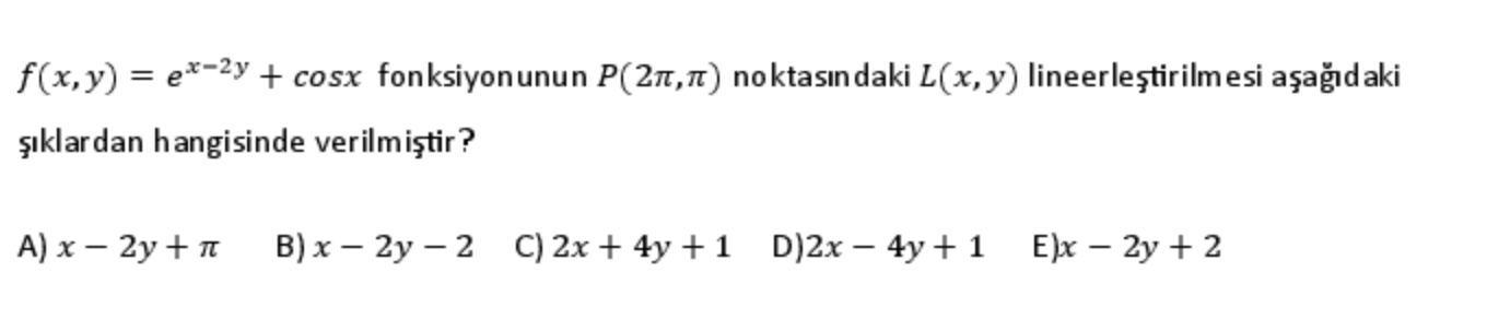 Solved What Is The Linearization Function Of Given F X Y