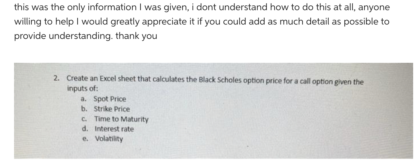 Solved is was the only information I was given, i dont | Chegg.com