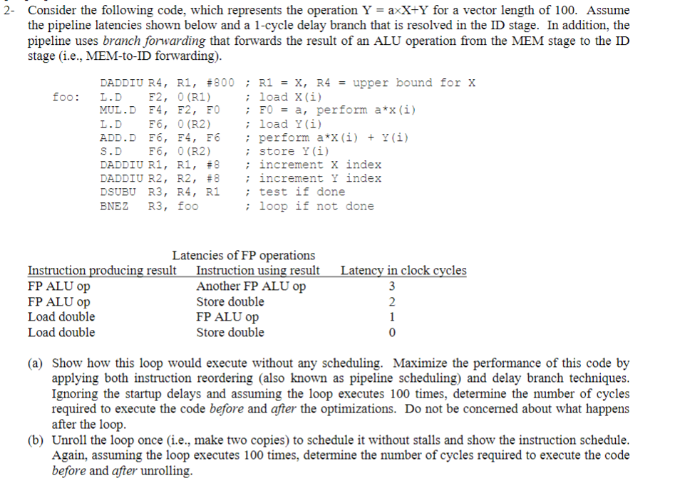 Solved 2- ﻿Consider the following code, which represents the | Chegg.com