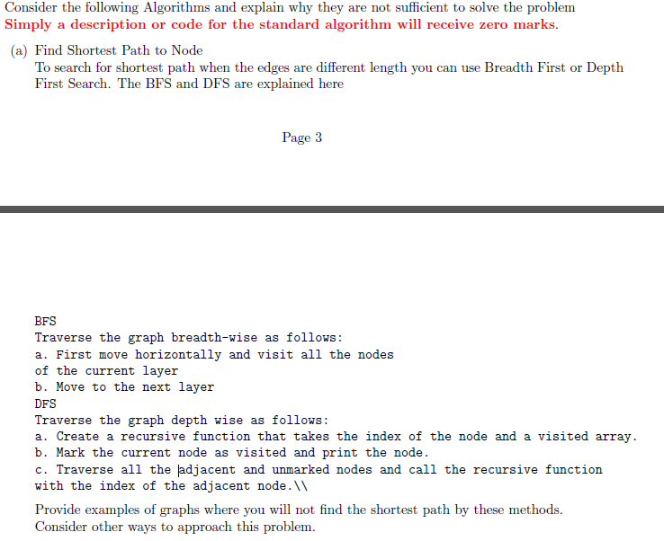 Solved Consider the following Algorithms and explain why | Chegg.com