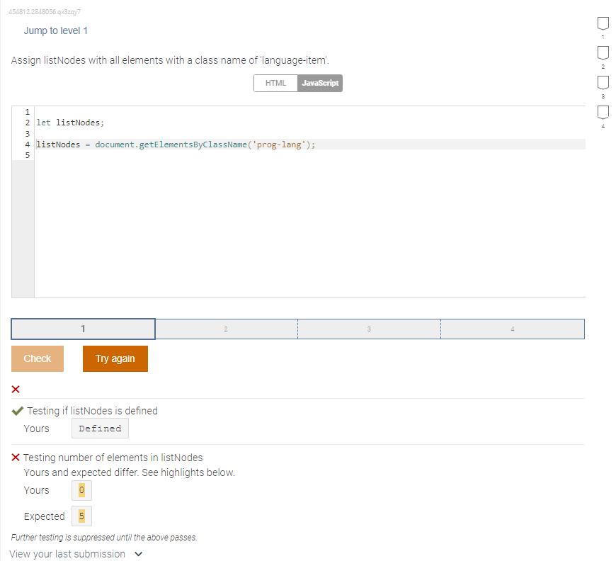 Solved Assign listNodes with all elements with a class name | Chegg.com