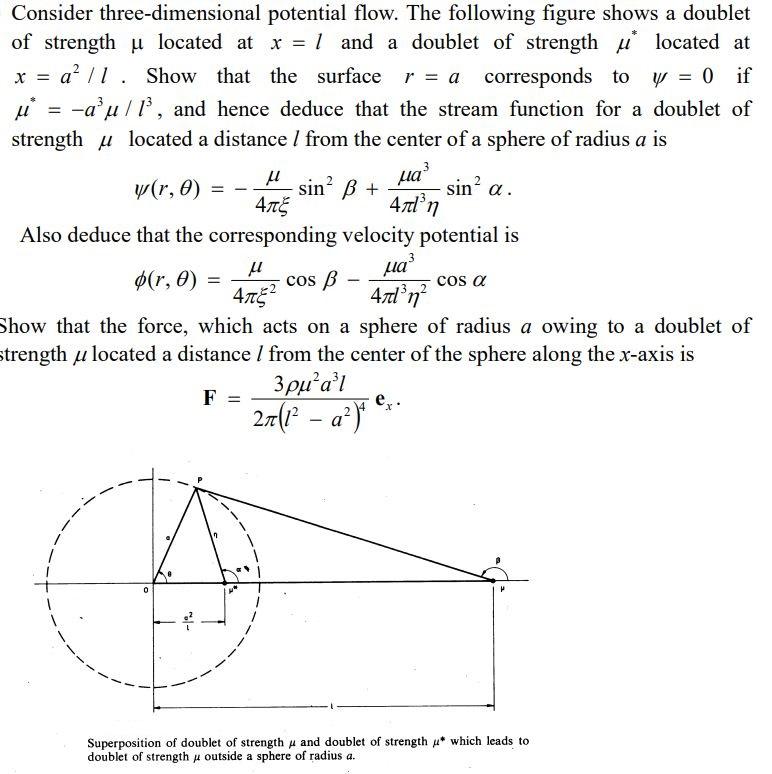 Solved Consider three-dimensional potential flow. The | Chegg.com