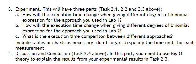 Solved Task 2: Compare the execution time between your newly | Chegg.com