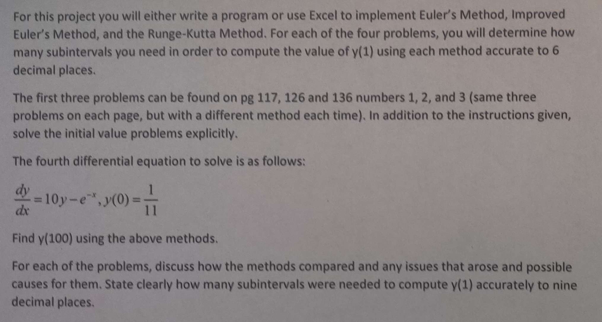 Solved For This Project You Will Either Write A Program Or 3161