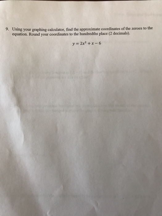 Solved Using your graphing calculator, find the approximate | Chegg.com
