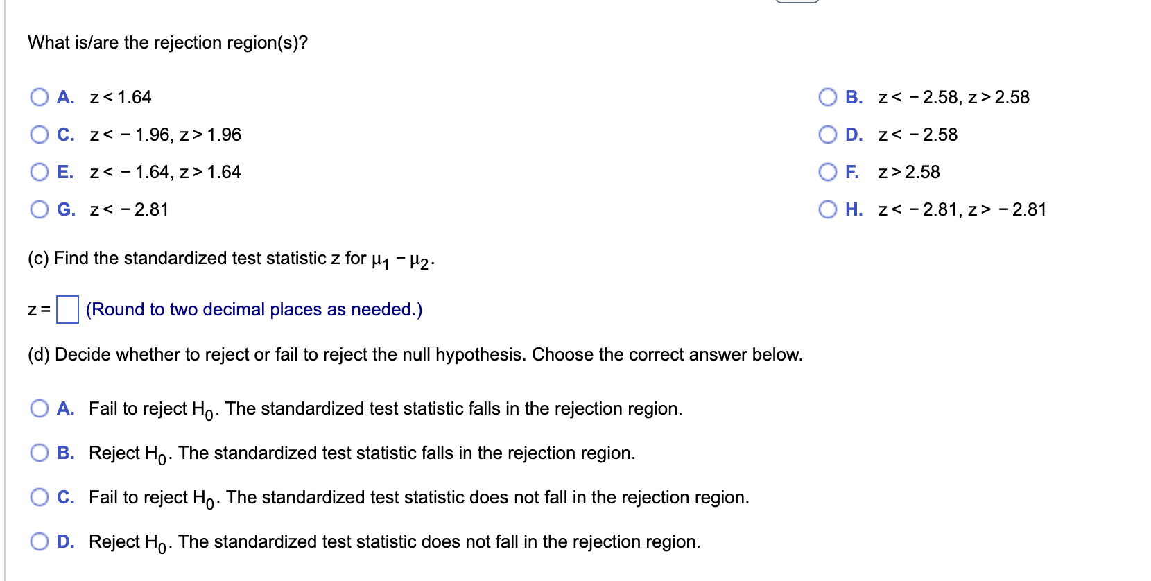 Solved Standard Normal Distribution Table (Page 1)Standard | Chegg.com