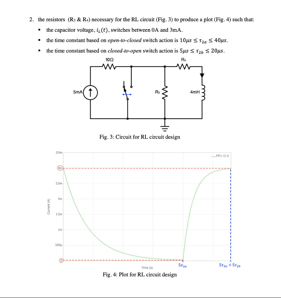 Solved rompt 2 (RL circuit) A) Calculate: i. Develop the | Chegg.com Solved rompt 2 (RL circuit) A) Calculate: i. Develop the | Chegg.com
