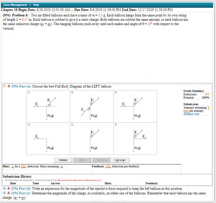Solved Class Management | Help Chapter 18 Begin Date: | Chegg.com