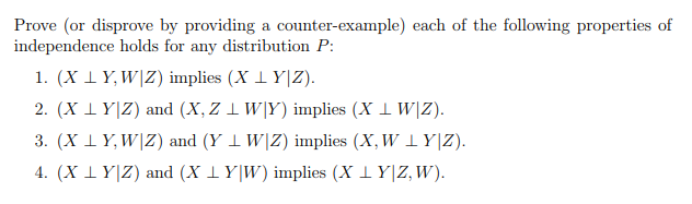 Prove (or disprove by providing a counter-example) | Chegg.com