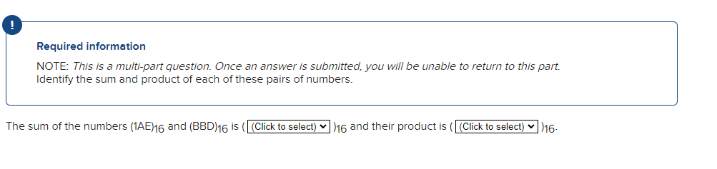 Solved Required information NOTE: This is a multi-part | Chegg.com