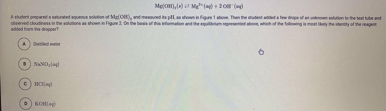 Solved Figure 1 Figure 2 pH = 10.35 Mg(OH),(s) = Mg²+ (aq) + | Chegg.com Solved Figure 1 Figure 2 pH = 10.35 Mg(OH),(s) = Mg²+ (aq) + | Chegg.com