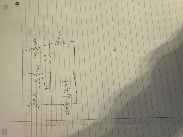 Solved Given the marked current and voltage, use Kirchhoff's | Chegg.com