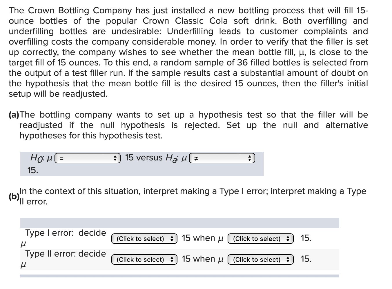 Solved The Crown Bottling Company has just installed a new | Chegg.com