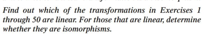Solved Find out which of the transformations in Exercises 1 | Chegg.com