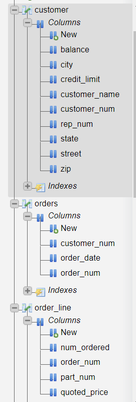 Solved Ecustomer E Columns IB New balance I city D| | Chegg.com