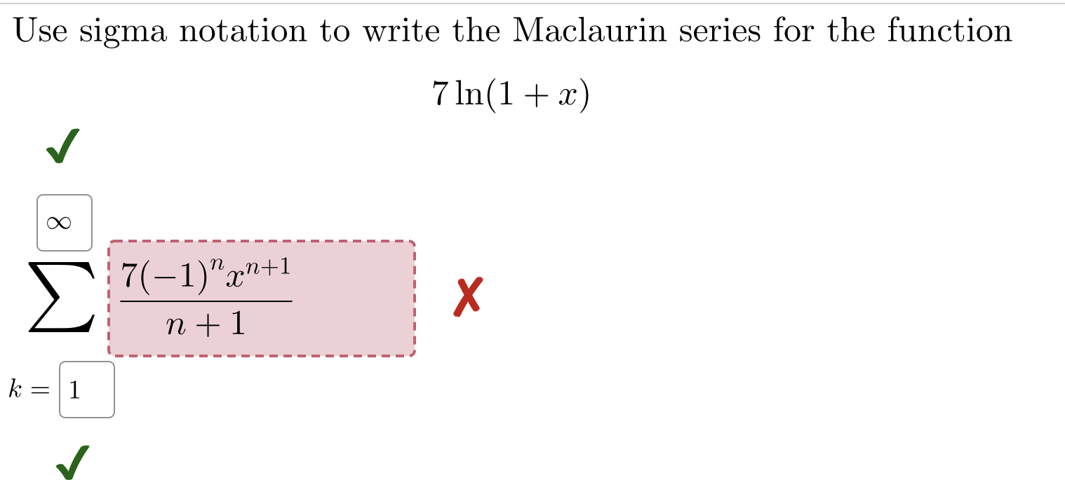 Solved Use sigma notation to write the Maclaurin series for | Chegg.com