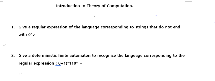 Solved Introduction to Theory of Computation- Give a regular | Chegg.com