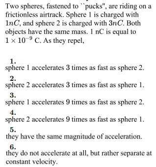 Solved Two spheres, fastened to "pucks", are riding on a | Chegg.com