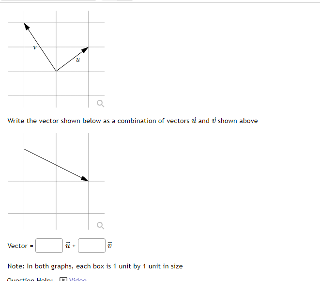 Solved Write the vector shown below as a combination of | Chegg.com