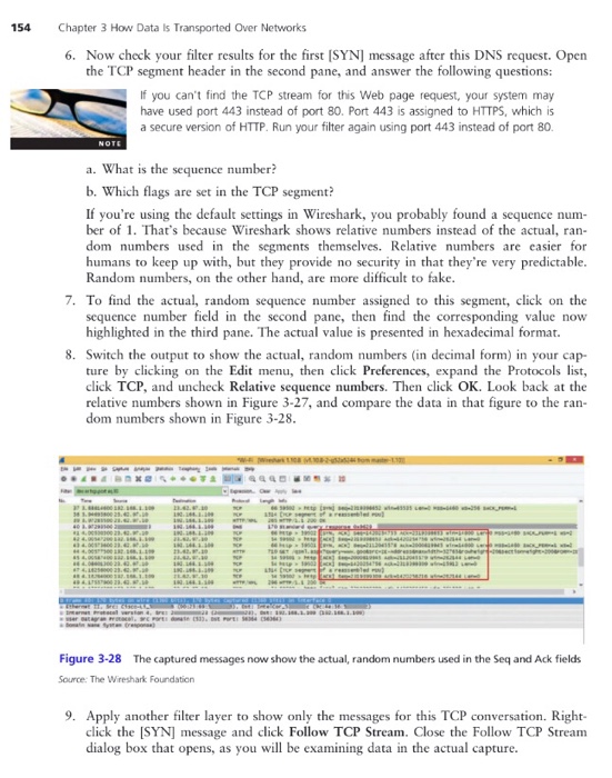 Solved Case Project 3 2 Decode A Tcp Segment In A Wireshark