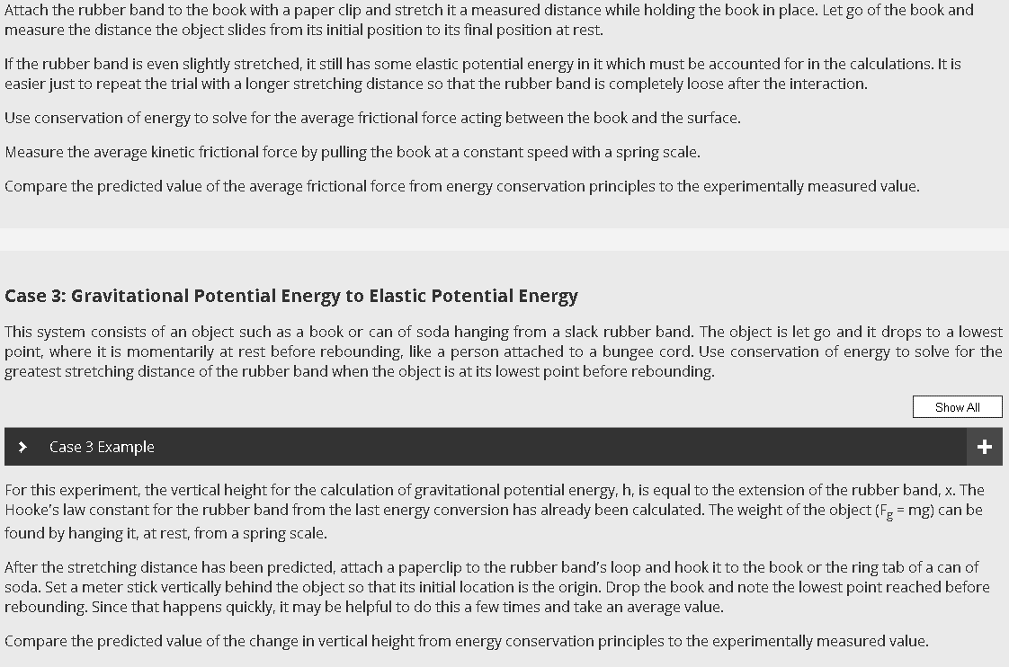 Case 1: Gravitational Potential Energy to Kinetic | Chegg.com
