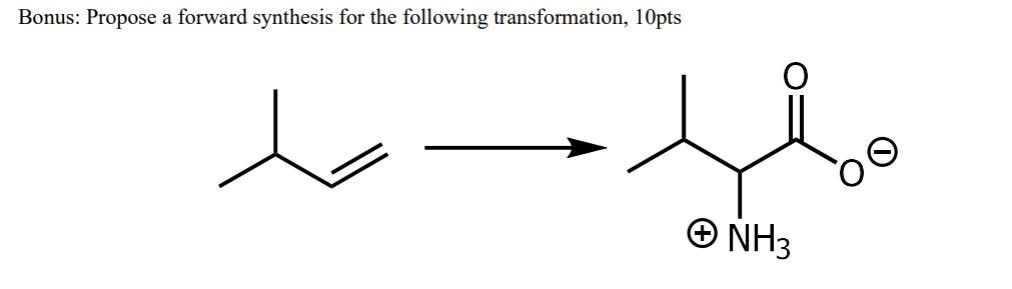 Solved Bonus: Propose a forward synthesis for the following | Chegg.com