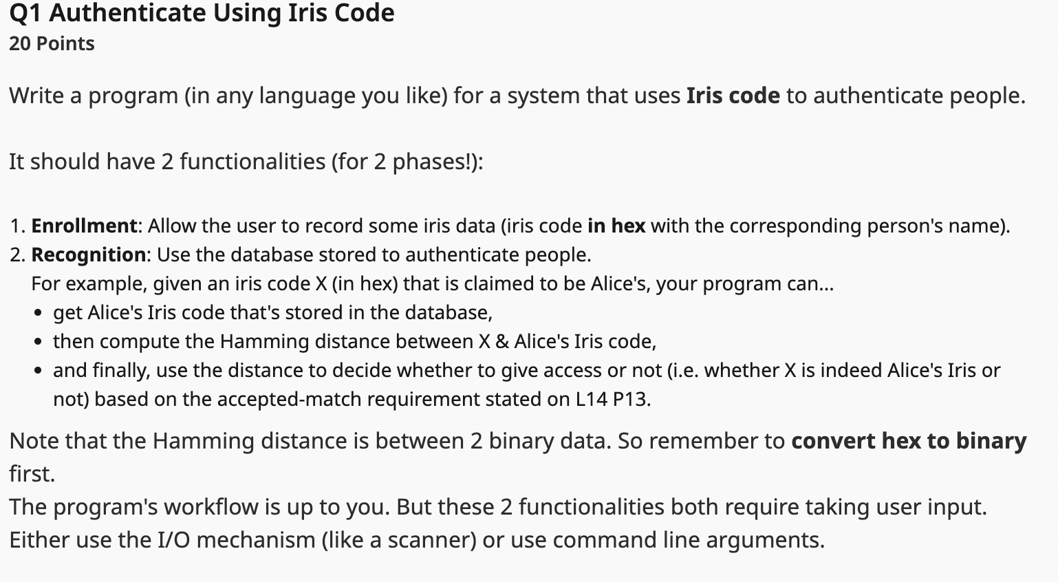Solved 20 Points Write A Program In Any Language You Like 
