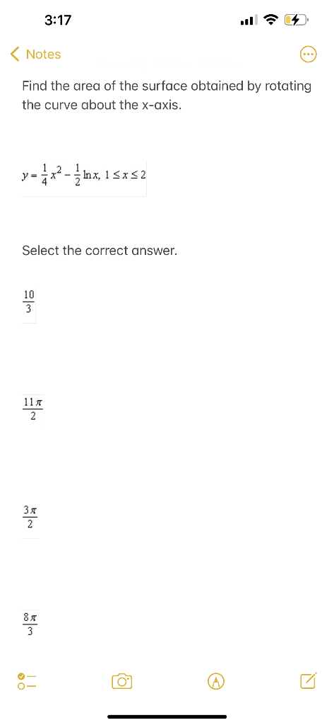 Solved Find the area of the surface obtained by rotating the | Chegg.com