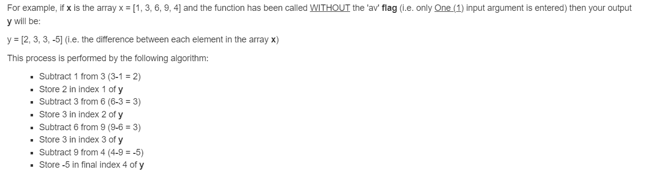 Solved Using nargin: A DifferencelAveraging Function My | Chegg.com