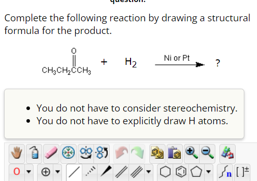 Solved Complete the following reaction by drawing a | Chegg.com