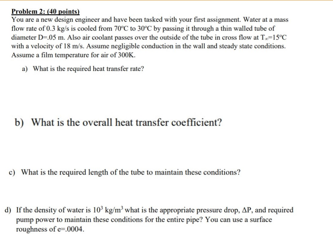 Problem 2: (40 points) You are a new design engineer | Chegg.com