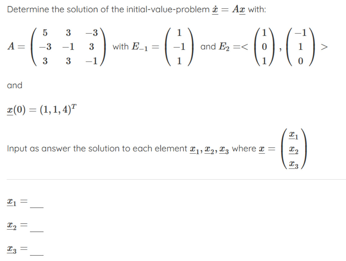 Solved Determine the solution of the initial-value-problem | Chegg.com