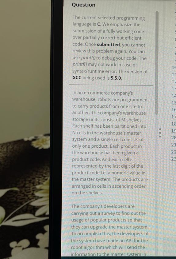 Solved The current selected programming language is \\( | Chegg.com
