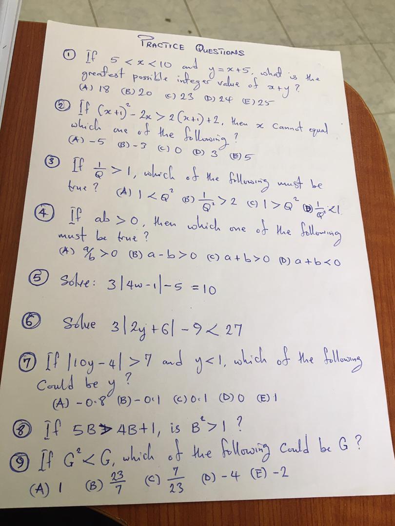 Solved PRACTICE QUESTIONS ☺ If s 2(x+1)+2, then x Cannot | Chegg.com