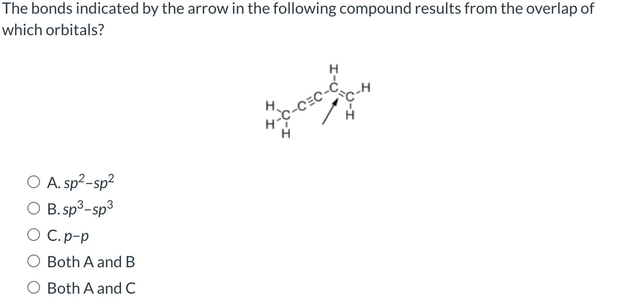 Solved The bonds indicated by the arrow in the following | Chegg.com