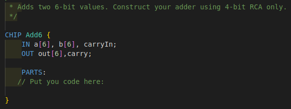 In HDL. I need help creating a 6-bit adder using | Chegg.com