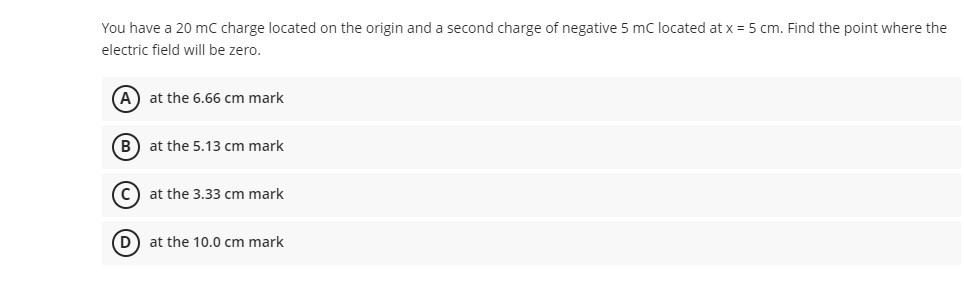 Solved You have a 20mc charge located on the origin and a | Chegg.com