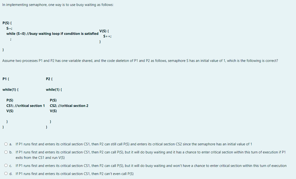 Solved P(S){ S--; while (S