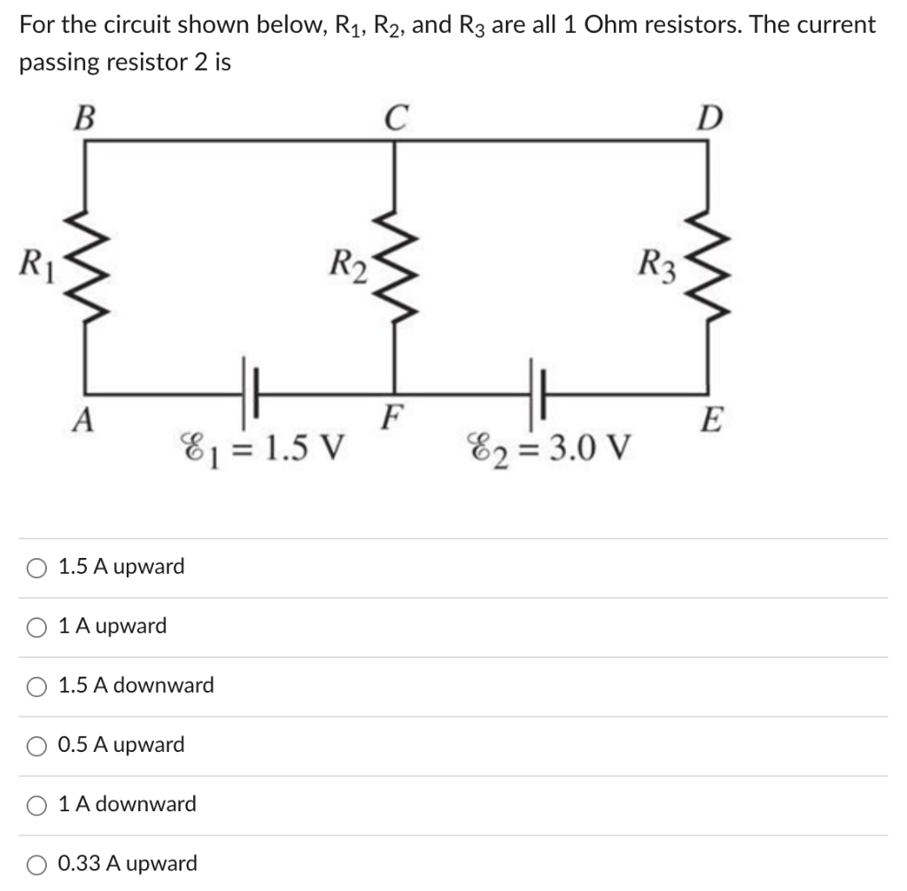 Solved For the circuit shown below, R1, R2, and R3 are all 1 | Chegg.com