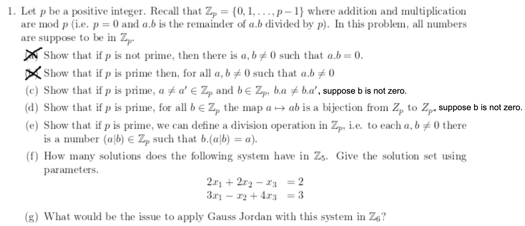 Solved 1. Let p be a positive integer. Recall that | Chegg.com