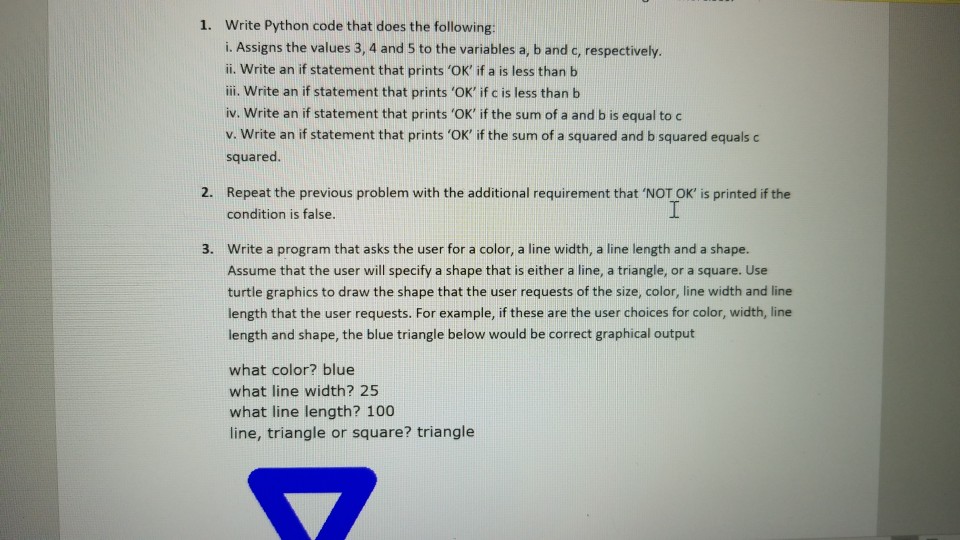 Solved Write Python code that does the following: i. Assigns | Chegg.com