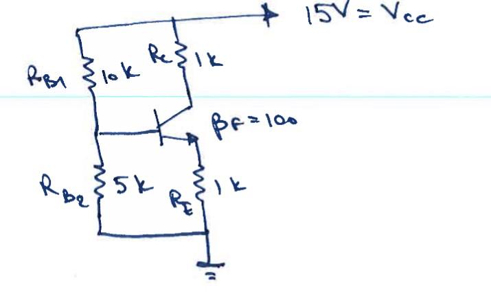 Solved Find RB2, RB1, RE, RC without thevenizing the | Chegg.com