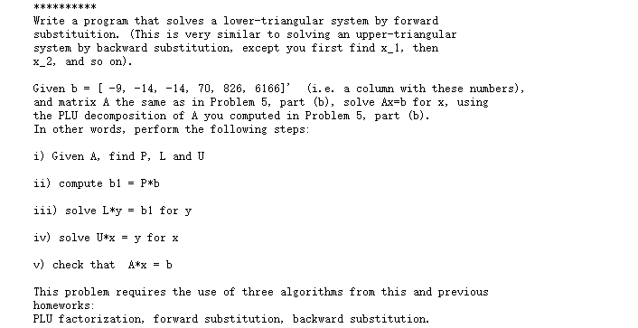 Write a program that solves a | Chegg.com