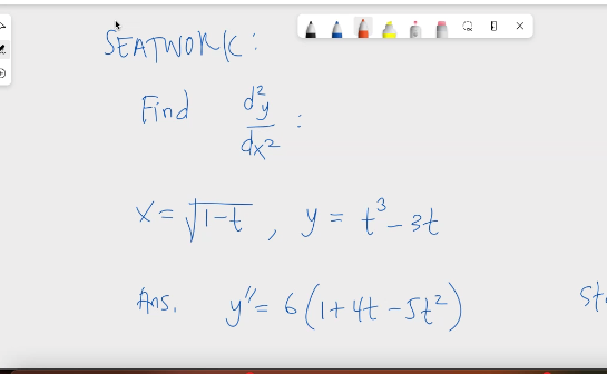 Solved find the second derivative of the equation using the | Chegg.com