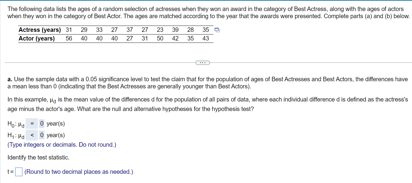 Solved The following data lists the ages of a random | Chegg.com