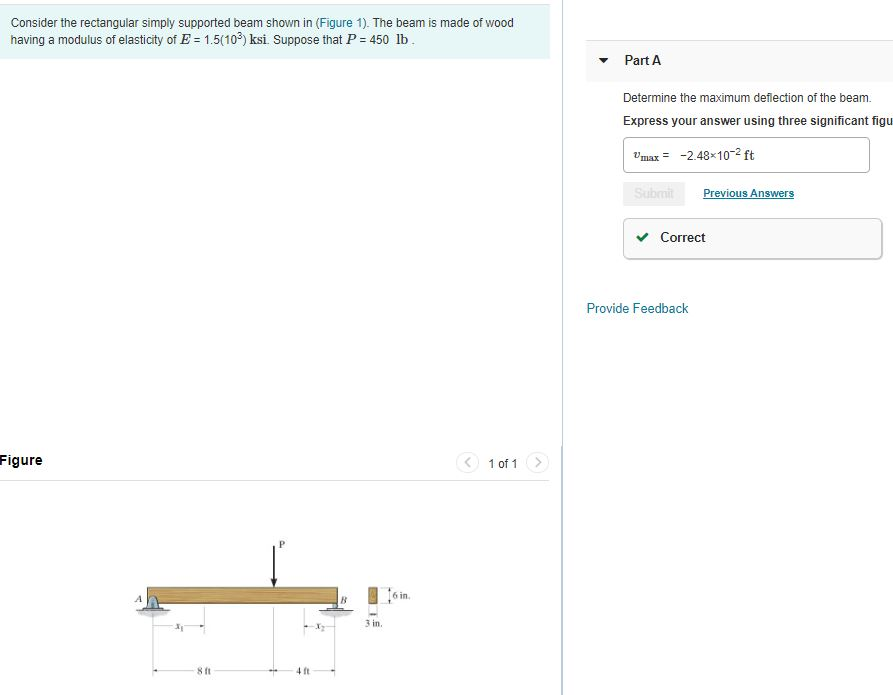 Consider the rectangular simply supported beam shown in (Figure 1). The ... Consider the rectangular simply supported beam shown in (Figure 1). The ...