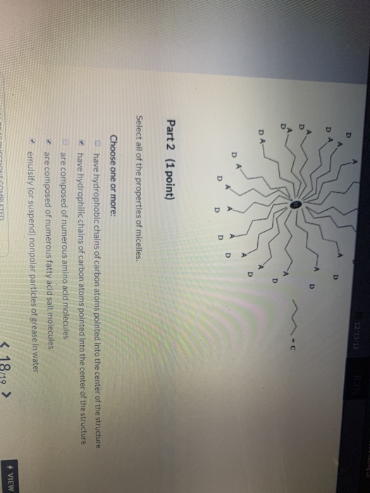 Solved D A Part 2 (1 point) Select all of the properties of | Chegg.com
