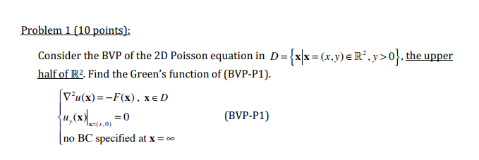 Consider the BVP of the 2D Poisson equation in | Chegg.com